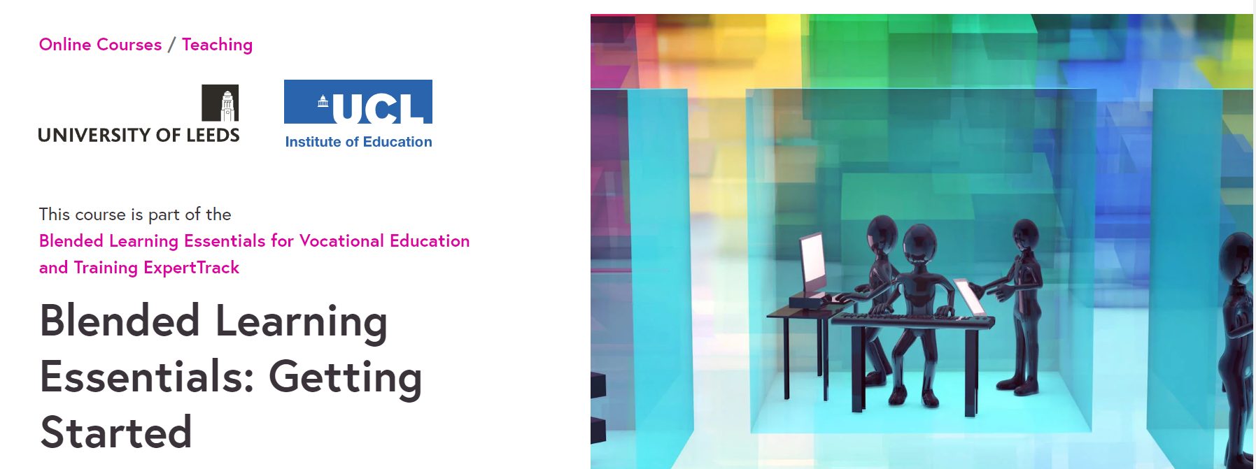 تعرّف على دورات أساسيات التعليم المدمج من موقع Future Learn!