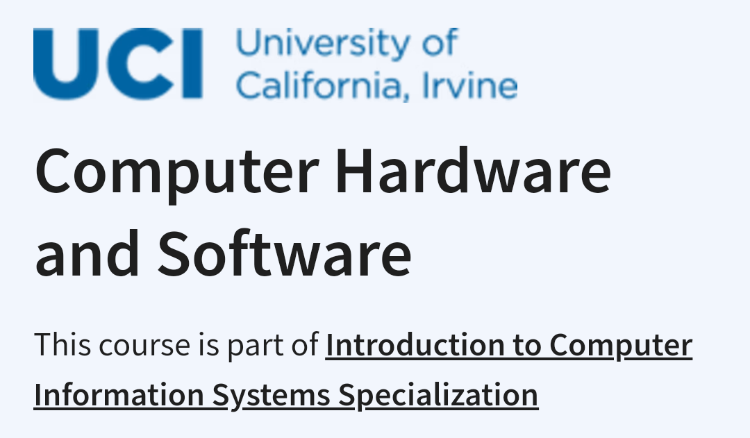 تخصص Introduction to Computer Information Systems