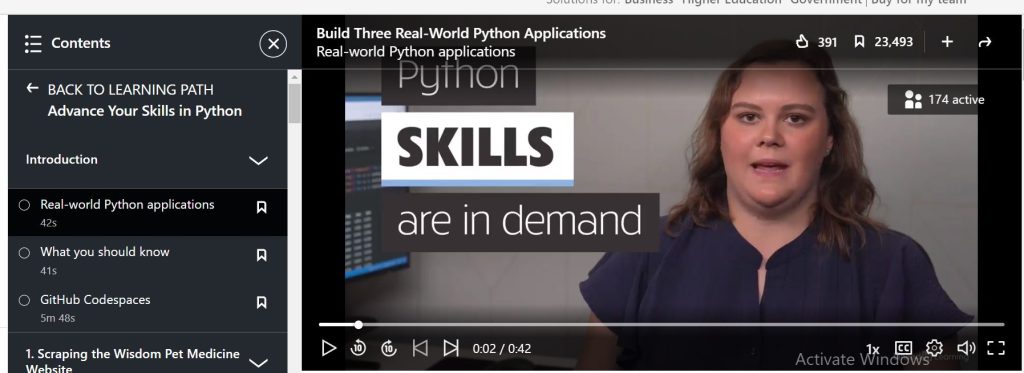 مسار Advance Your Skills in Python