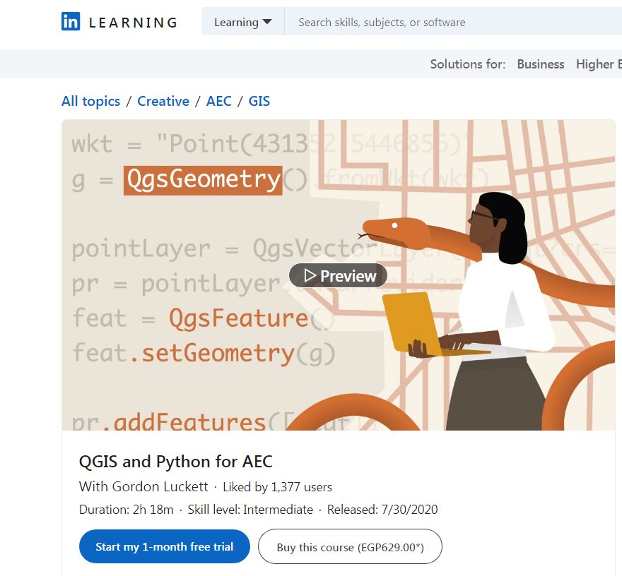 مسار Advance Your Skills in GIS