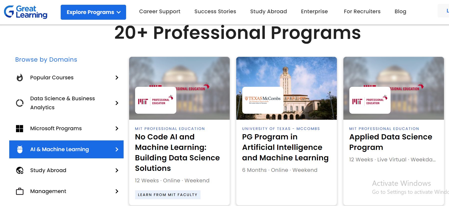منصة Great Learning: أفضل منصة لبرامج الشهادات الجامعية عبر الإنترنت!