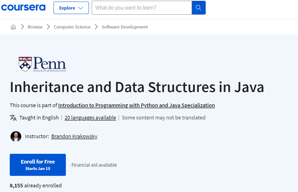 تخصص Introduction To Programming With Python And Java