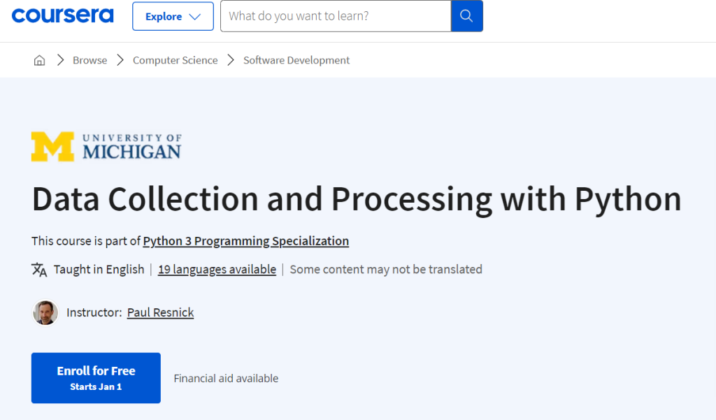 تخصص Python 3 Programming الباش كاتبة