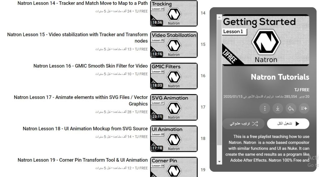 أفضل 4 دورات تعليم برنامج ناترون (Natron) مجانًا!